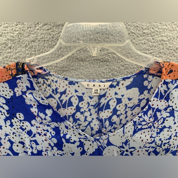 CAbi | Tops | Cabi Womens Blue Ombre Floral Dolman Sleeve Boho Hippie ...